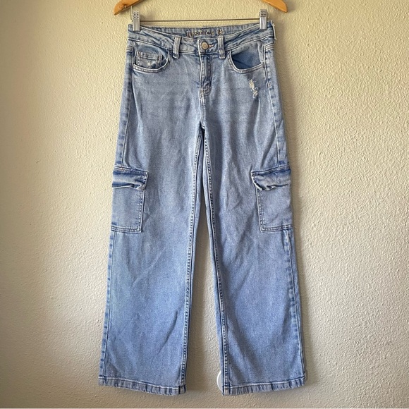 Justice | Bottoms | Justice Cargo Wide Leg Pants Jeans Kids Girls 4 ...